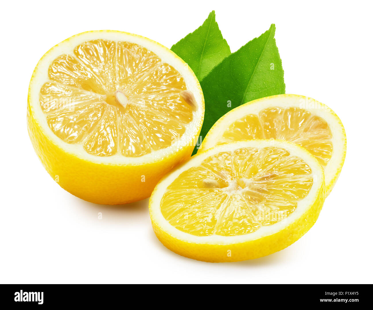 juicy lemons isolated on the white background Stock Photo - Alamy