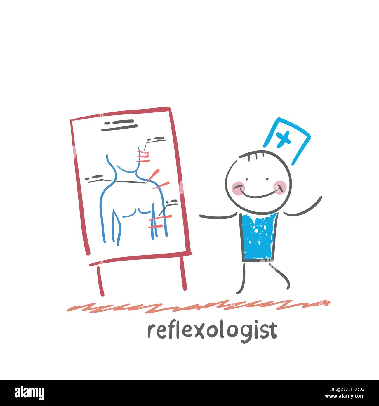 Reflexologist Stock Vector Images - Alamy