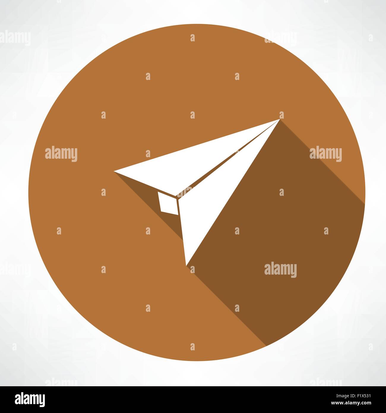 airplane paper sign. Flat modern style vector illustration Stock Vector ...