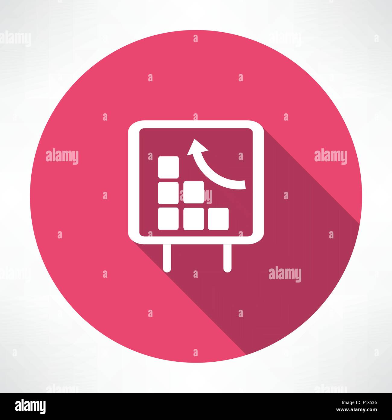Business graph. Flat modern style vector illustration Stock Vector ...