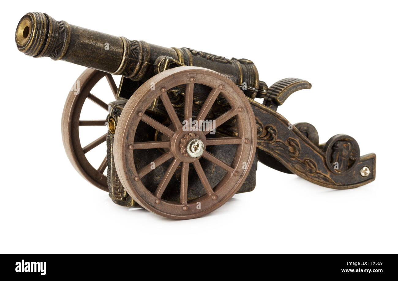 decorative cannon isolated on the white background Stock Photo - Alamy