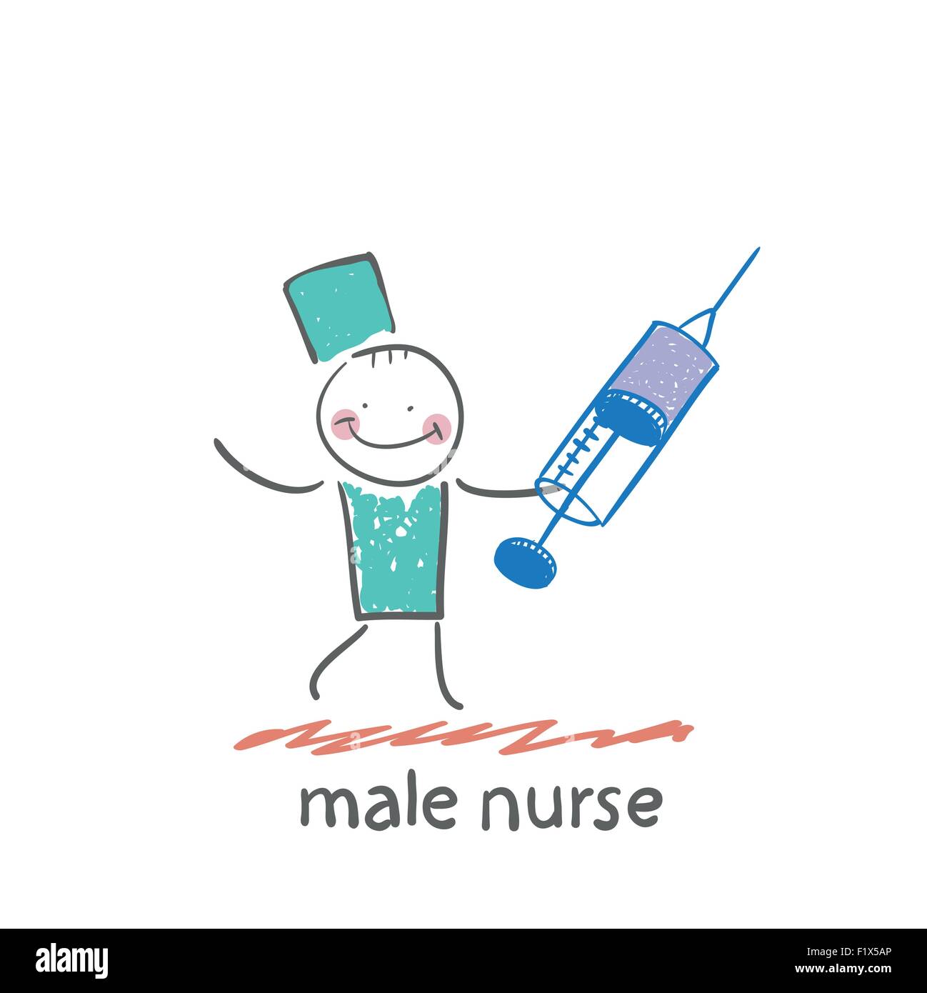 Male Nurse Stick Figure