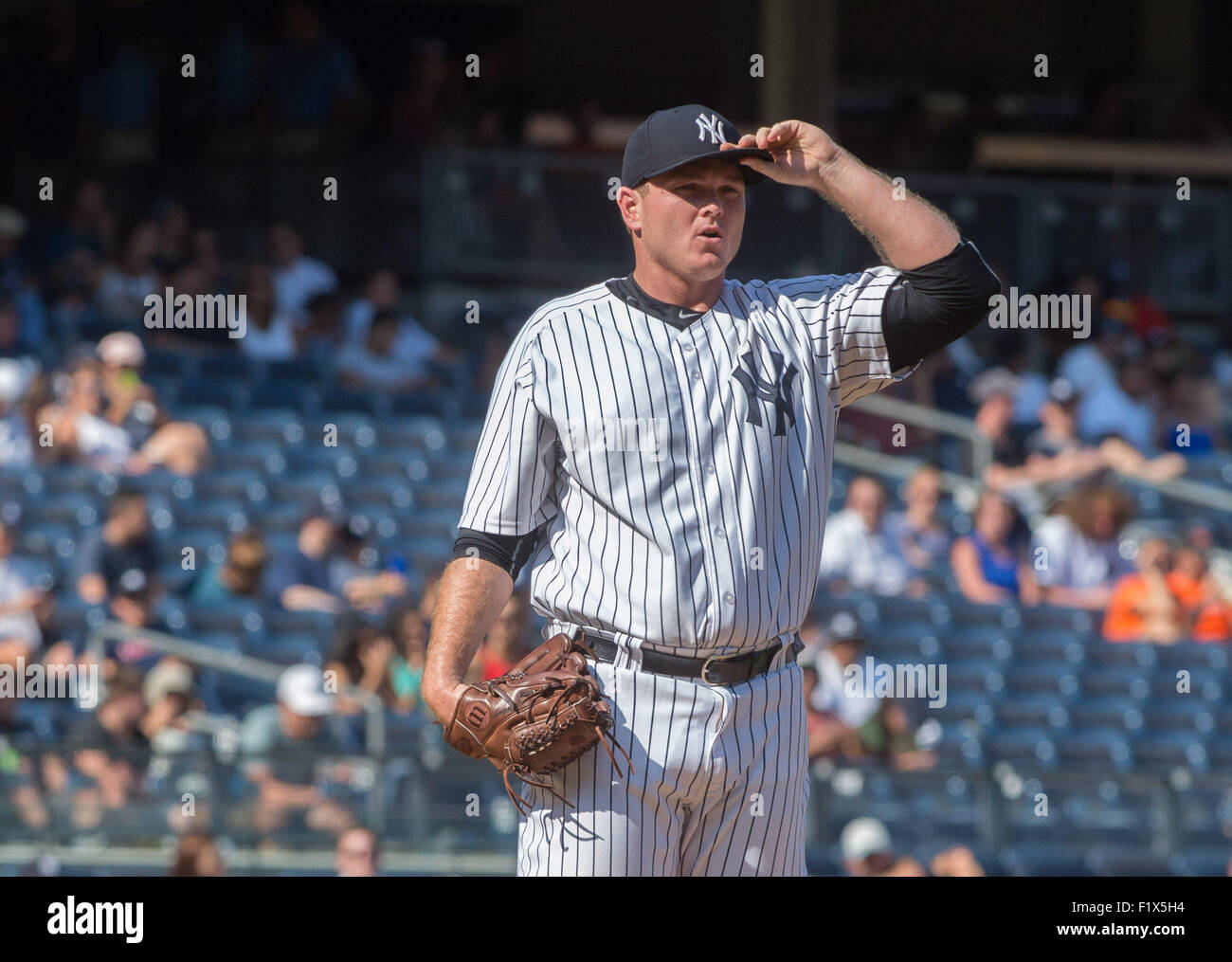 Sept. 7, 2015 - New York, New York, U.S. - Yankees' reliever JUSTIN ...