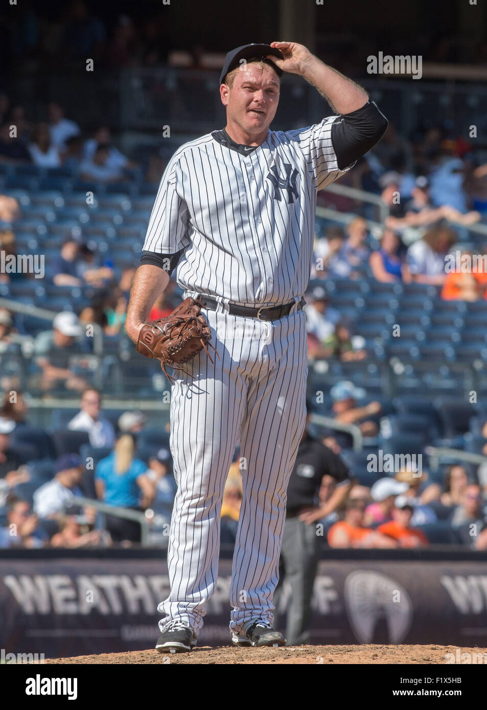Sept. 7, 2015 - New York, New York, U.S. - Yankees' reliever JUSTIN ...