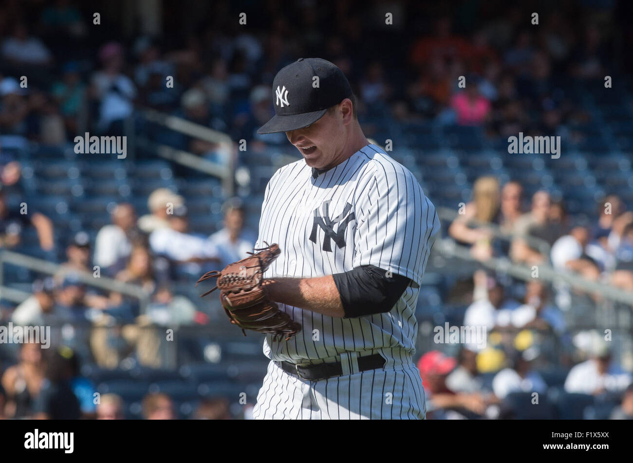 New York, New York, USA. 7th Sep, 2015. Yankees' reliever JUSTIN WILSON ...