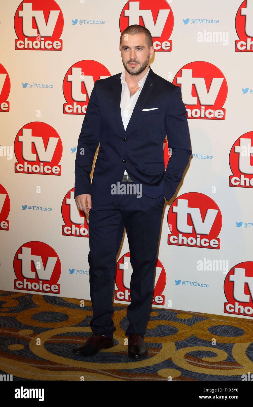 London, UK. Shayne Ward at TV Choice Awards at the Park Lane Hilton ...