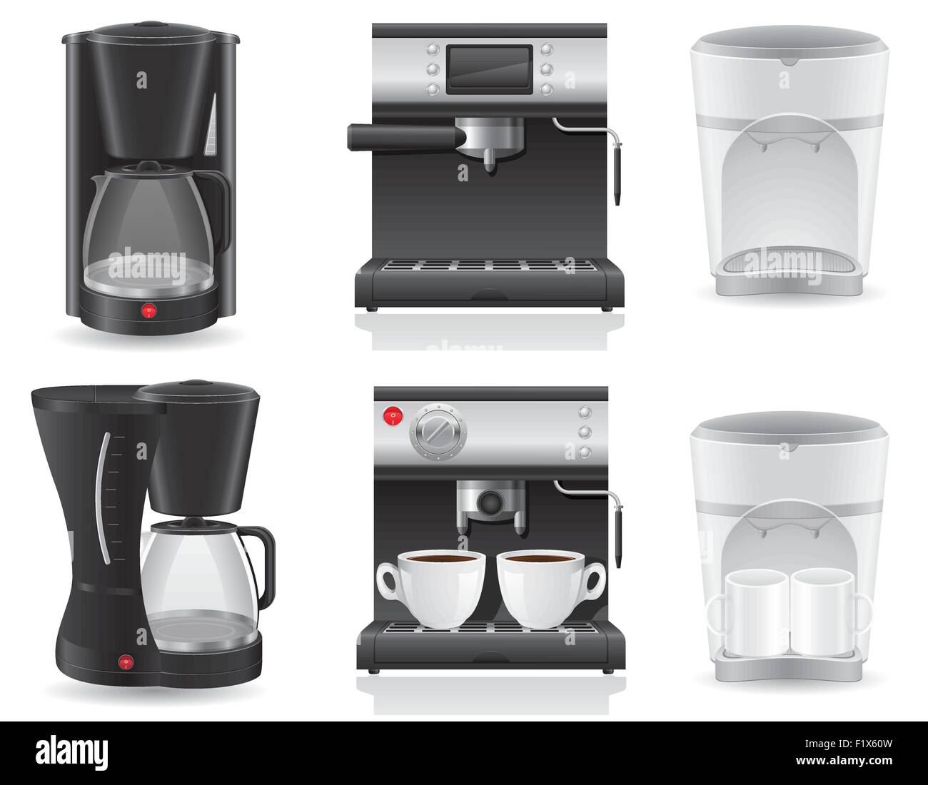 coffee maker vector illustration isolated on white background Stock ...