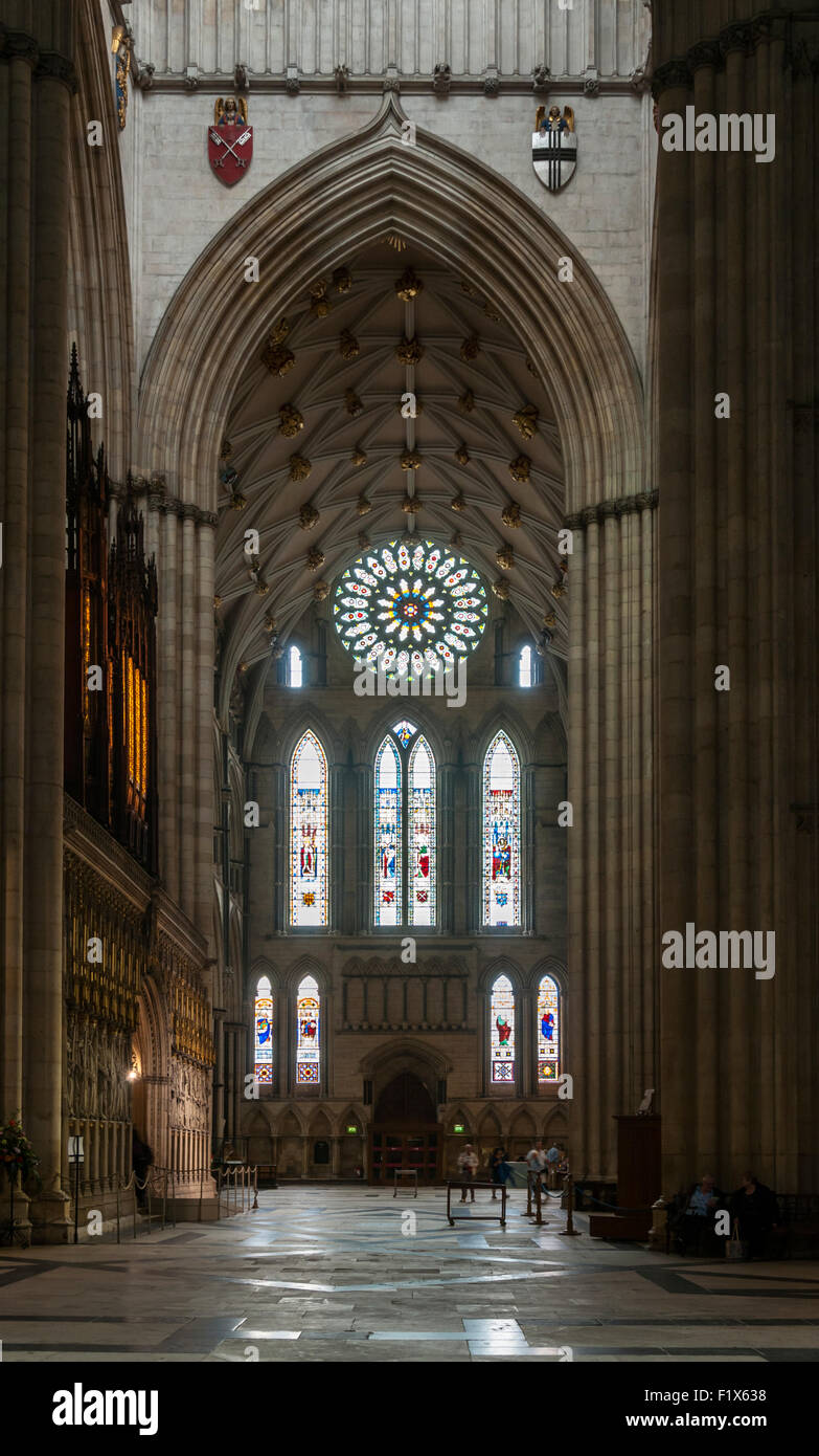 Rose window york minster hi-res stock photography and images - Alamy