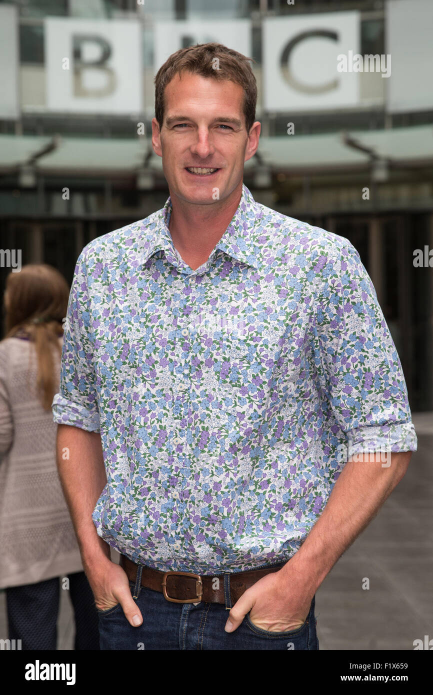 Celebrities at the BBC studios Featuring: Dan Snow Where: London ...