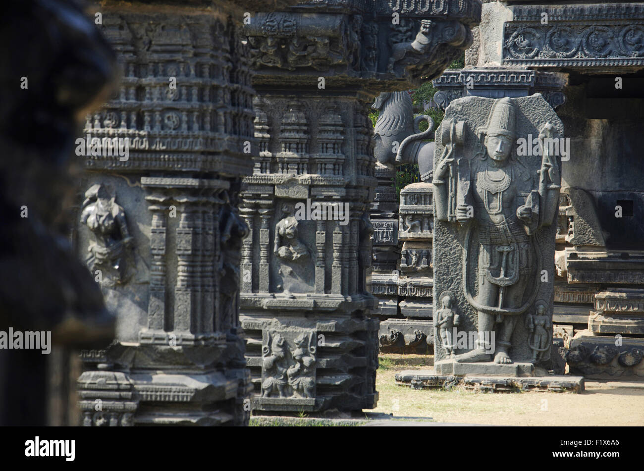 Linga shrine, Temple complex, Warangal Fort, Warangal, Telangana, India ...