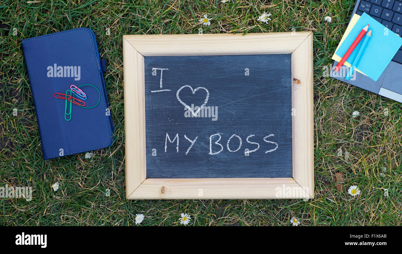 Boss text written on hi-res stock photography and images - Alamy