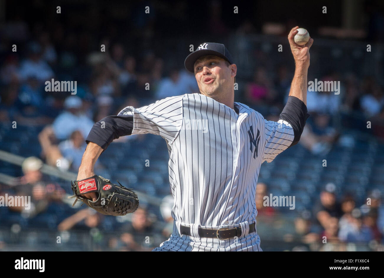 New York, New York, USA. 7th Sep, 2015. Yankees' reliever ANDREW MILLER ...
