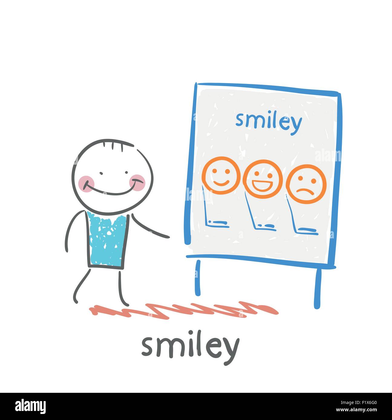 man showing a presentation with smiles Stock Vector Image & Art - Alamy