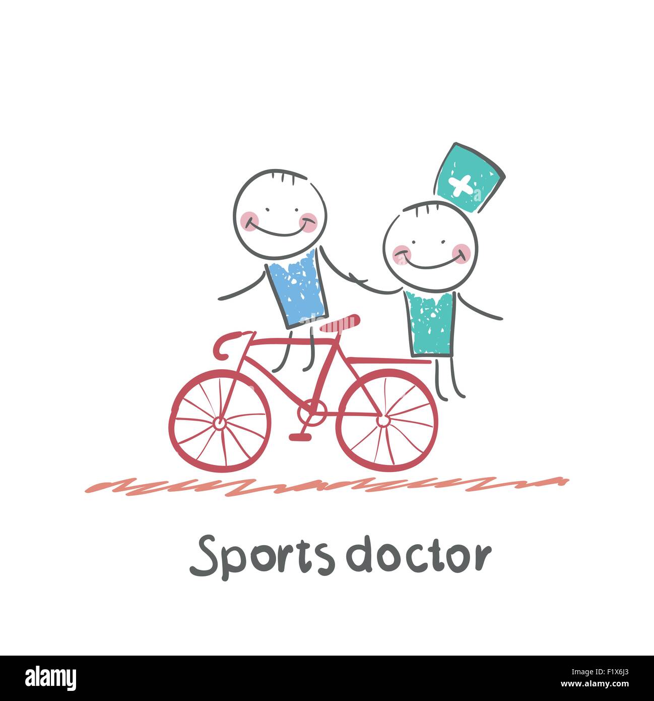 Sports doctor with patient Stock Vector Images - Alamy