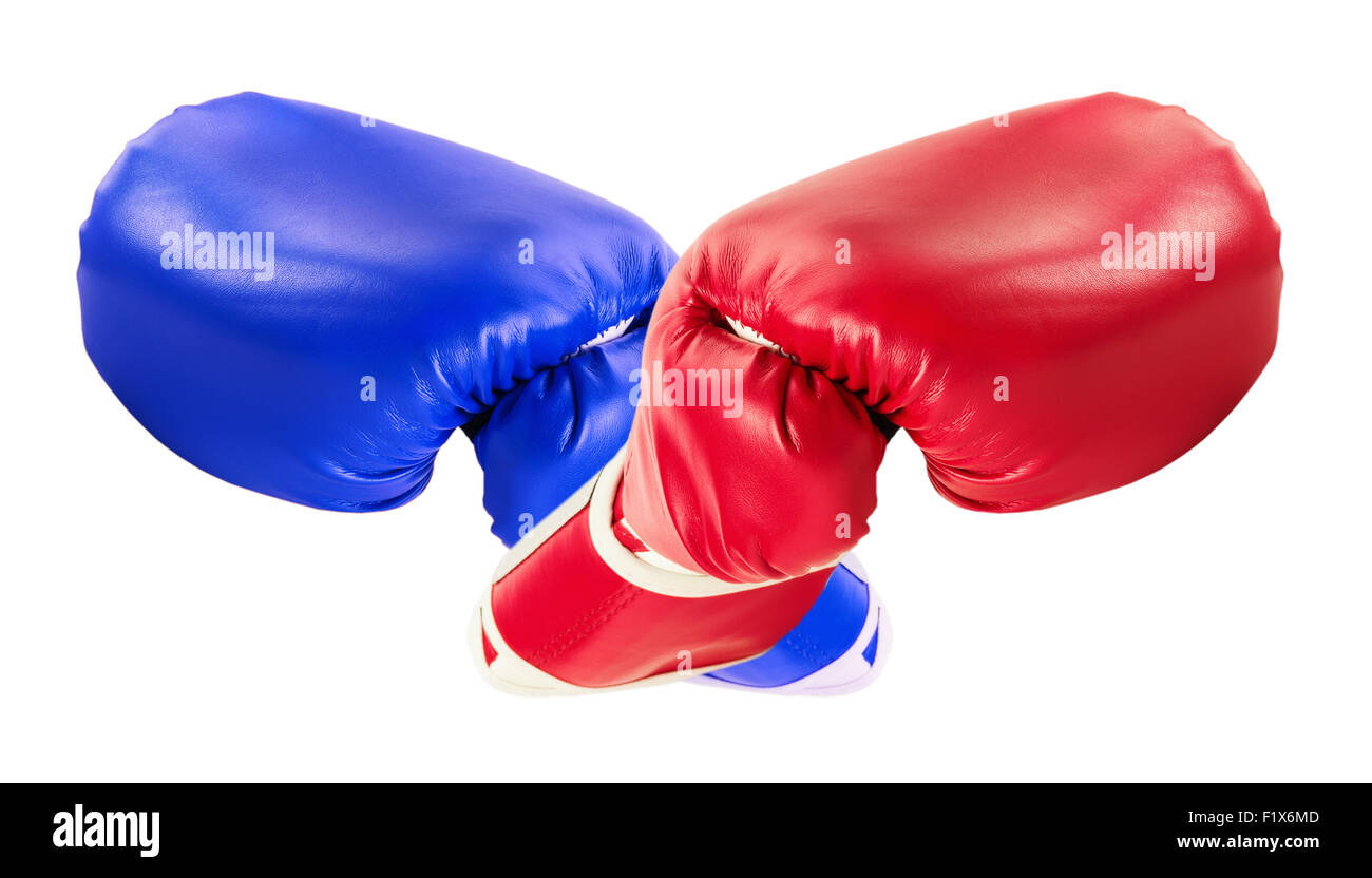 boxing gloves isolated on the white background Stock Photo - Alamy