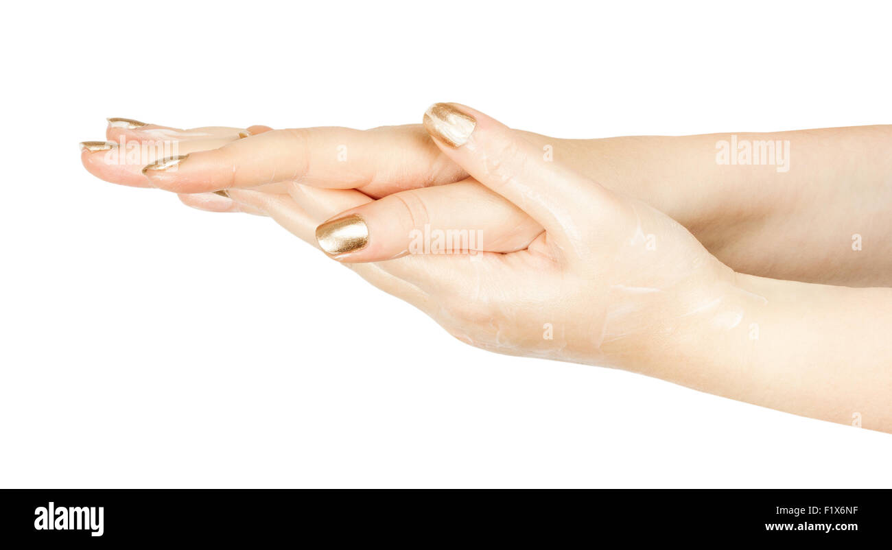 hand cream isolated on white background Stock Photo - Alamy
