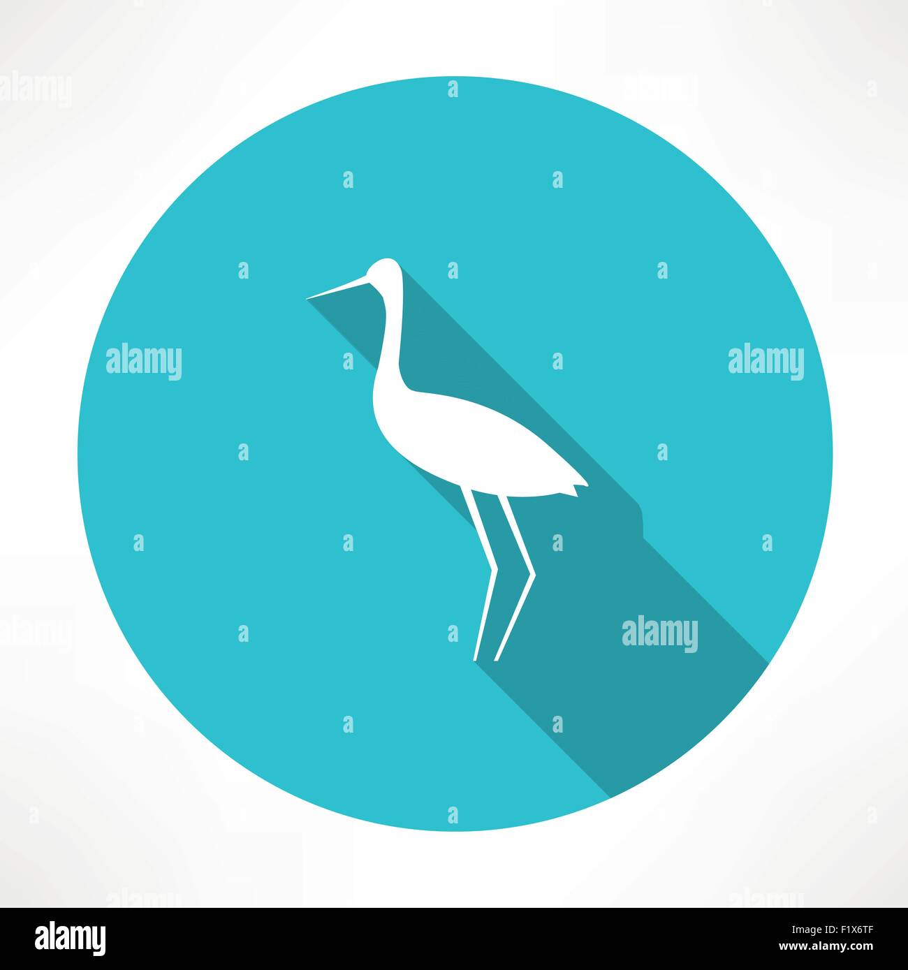 heron icon. Flat modern style vector illustration Stock Vector Image ...
