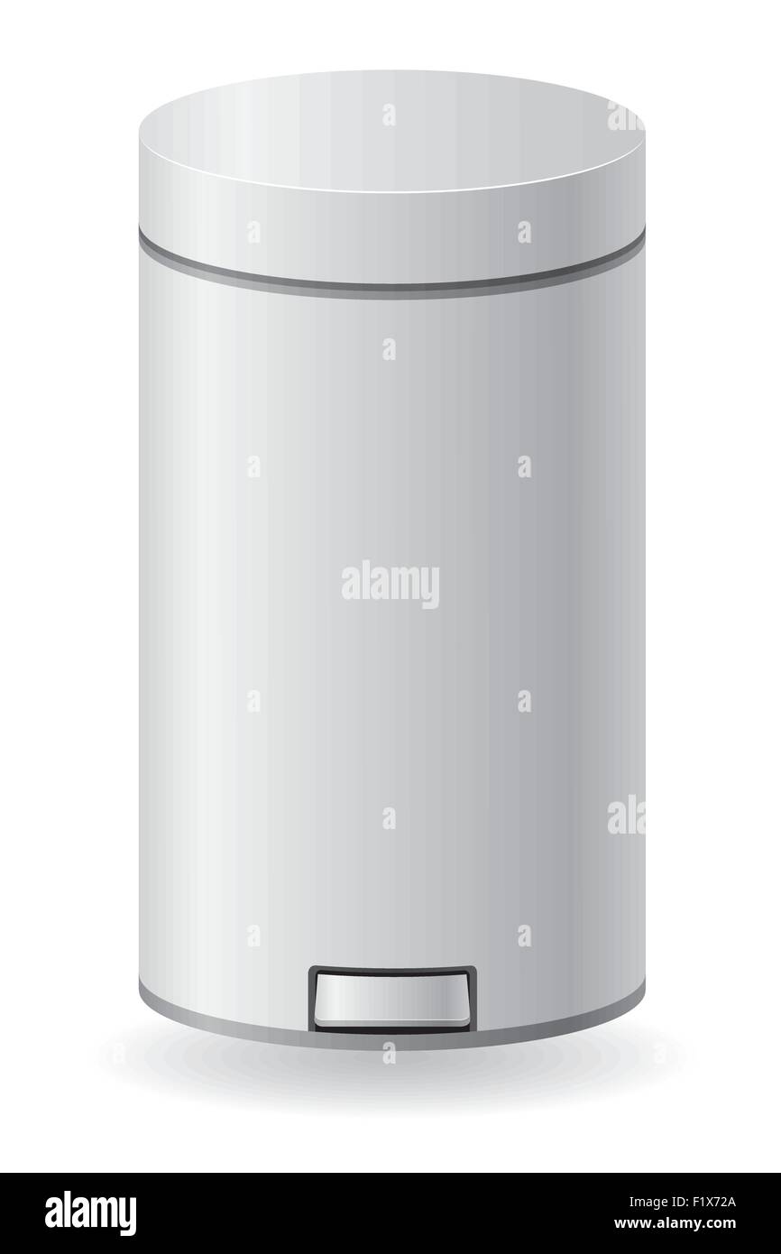 dustbin vector illustration isolated on white background Stock Vector ...