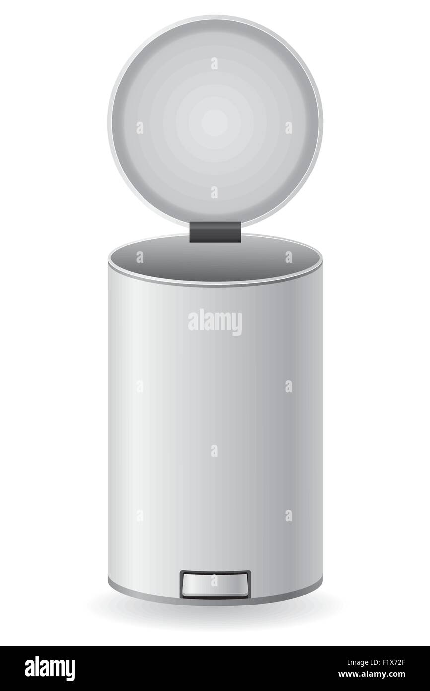 dustbin vector illustration isolated on white background Stock Vector ...