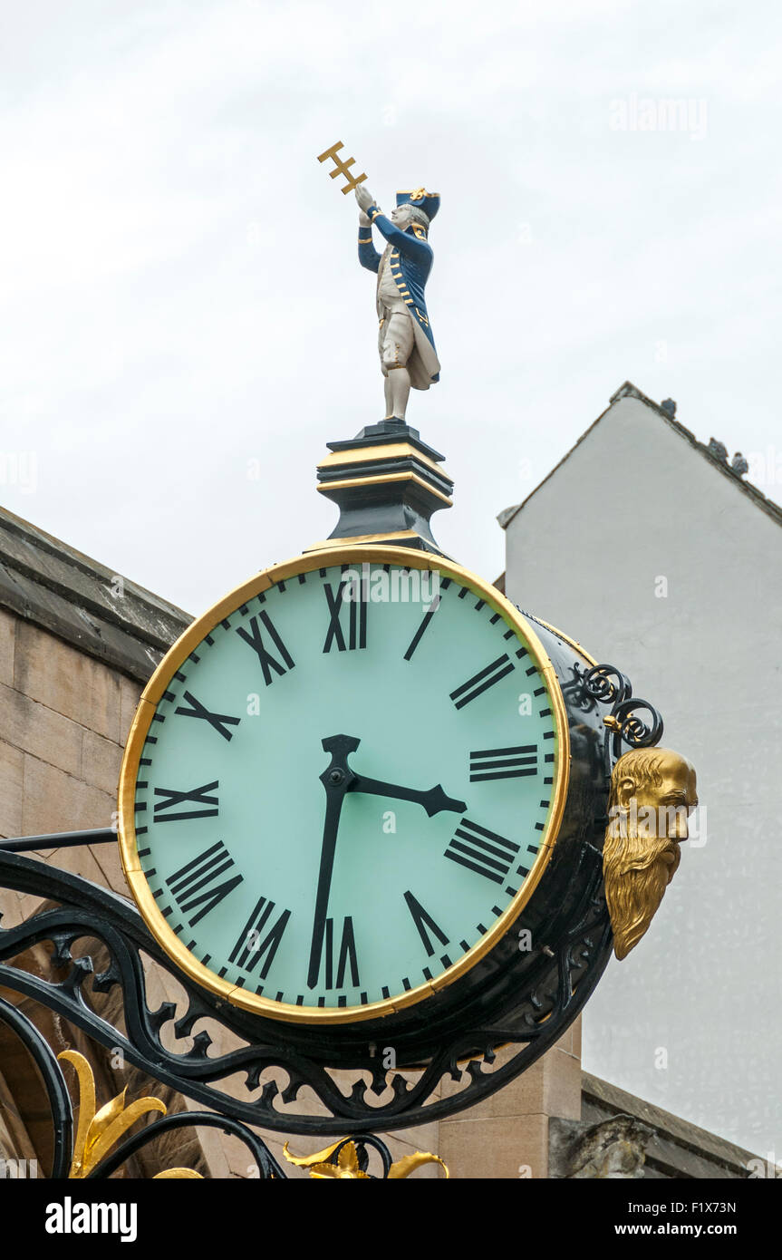 The Clock and 'Little Admiral', at the Church of St. Martin le Grande ...