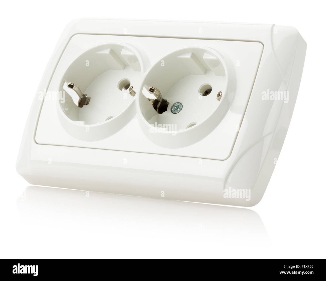 Double power socket hi-res stock photography and images - Alamy