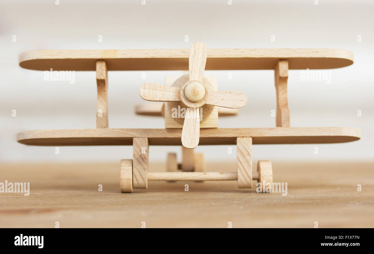 wooden plane model Stock Photo - Alamy