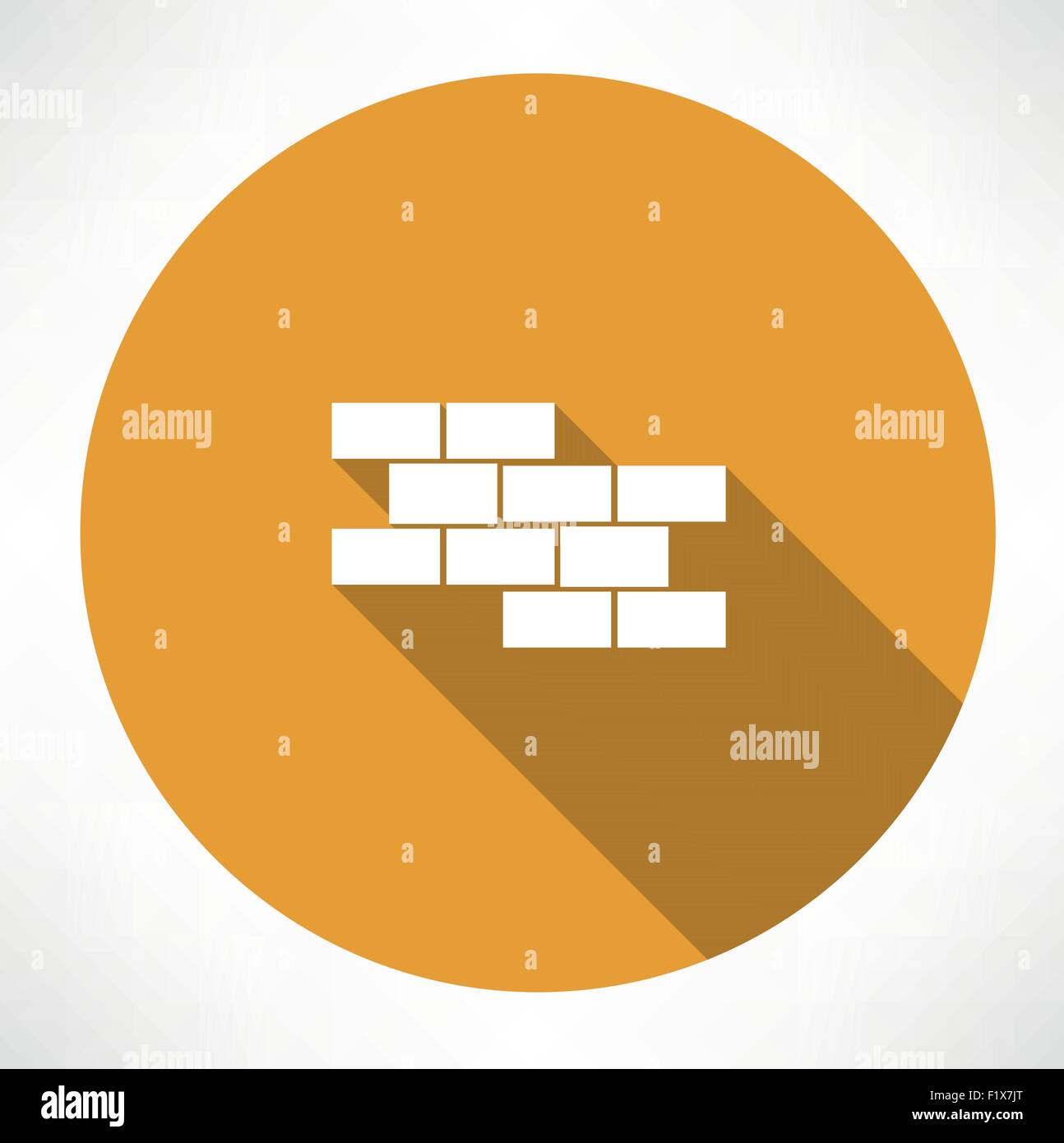 brick wall icon. Flat modern style vector illustration Stock Vector ...