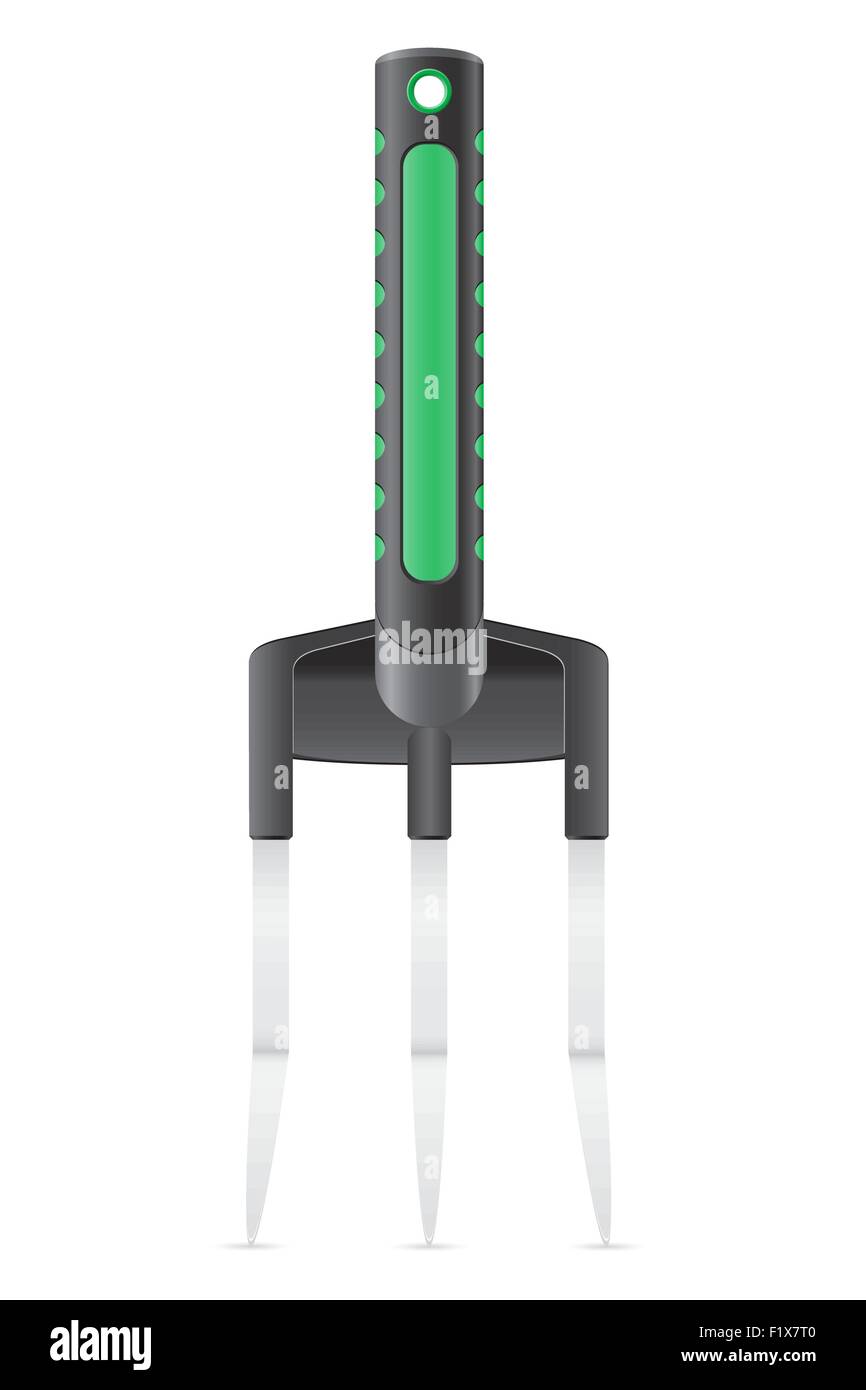 garden tool rake vector illustration isolated on white background Stock ...