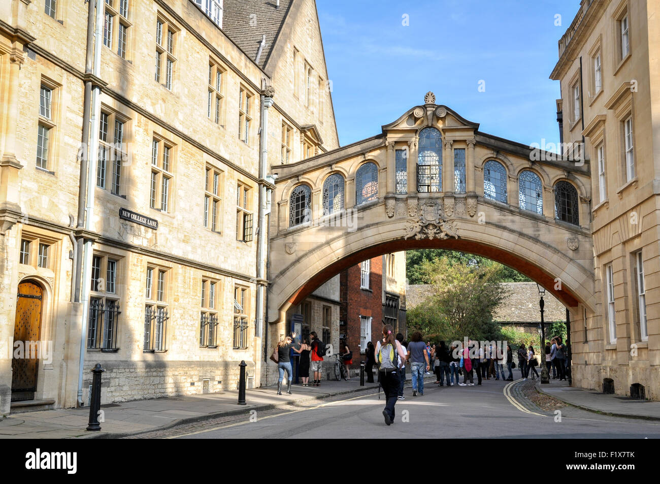 The Hertford Bridge (Bridge of Sighs) in Oxford, United Kingdom Stock ...