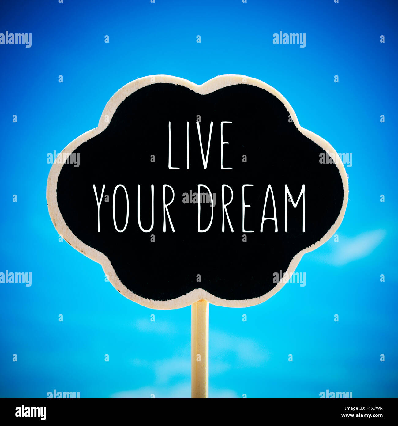Inspirational text bubble quote live hi-res stock photography and ...
