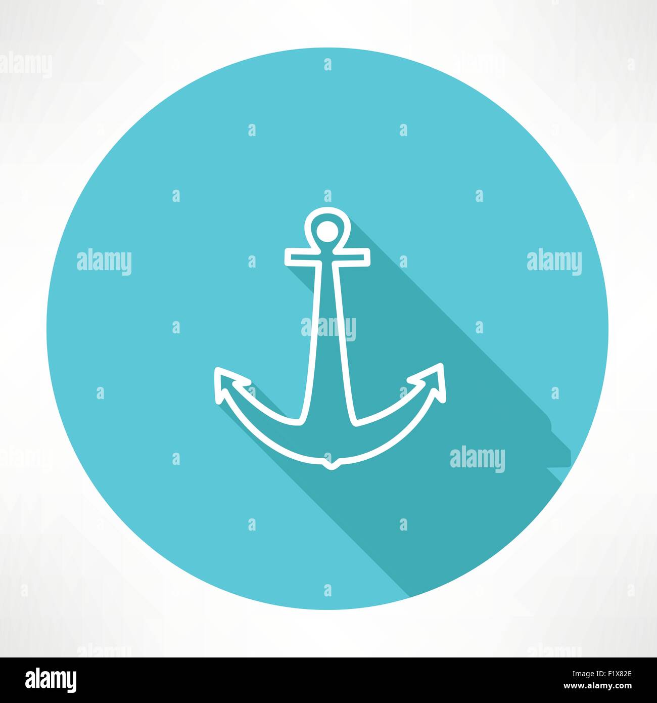 anchor icon. Flat modern style vector illustration Stock Vector Image ...
