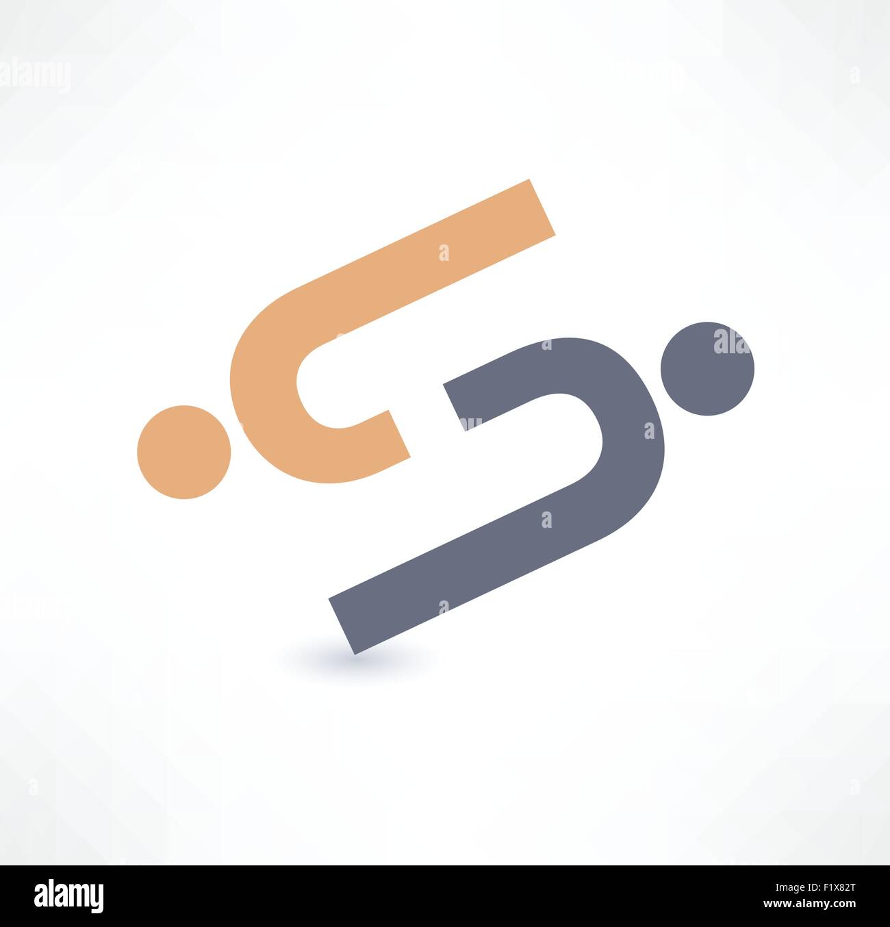 Cooperation and partnership icon. Logo design Stock Vector Image & Art ...