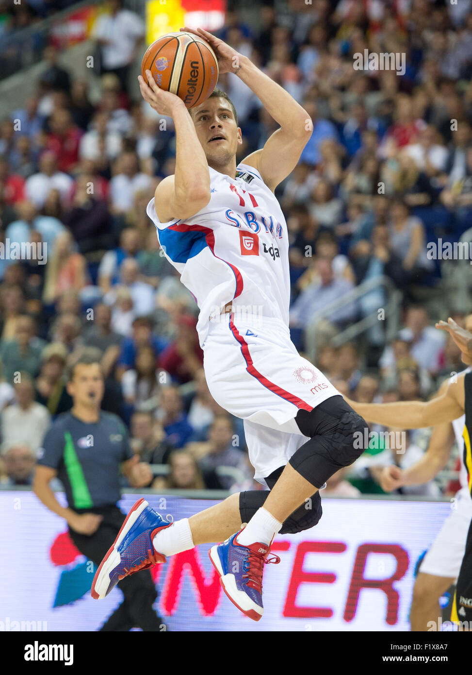 Berlin, Germany. 6th Sep, 2015. Serbia's Nemanja Nedovic in action ...