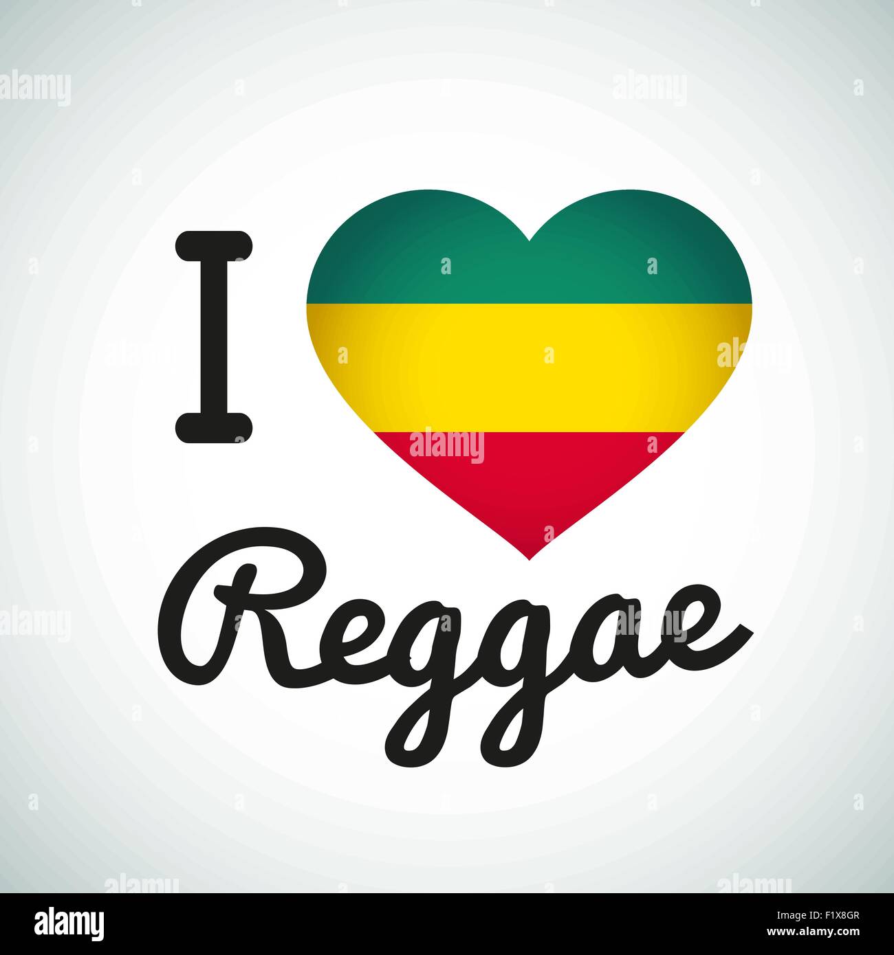 I love Reggae Heart illustration, Jamaican music logo design. Africa ...