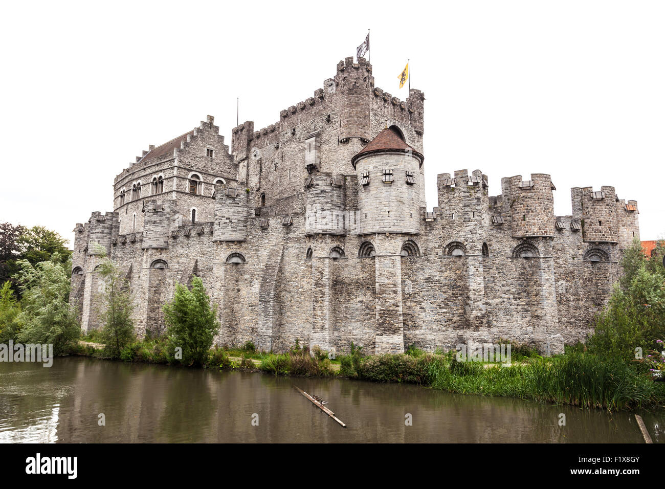 The Gravensteen castle in Ghent, Belgium Stock Photo - Alamy