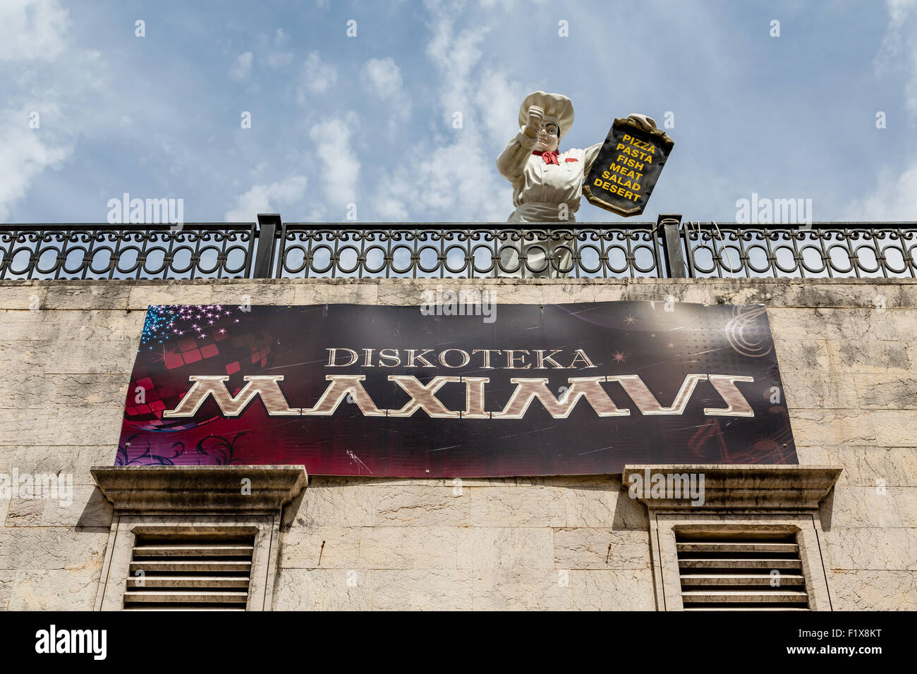 Diskoteka Maximus in Kotor, Montenegro Stock Photo - Alamy