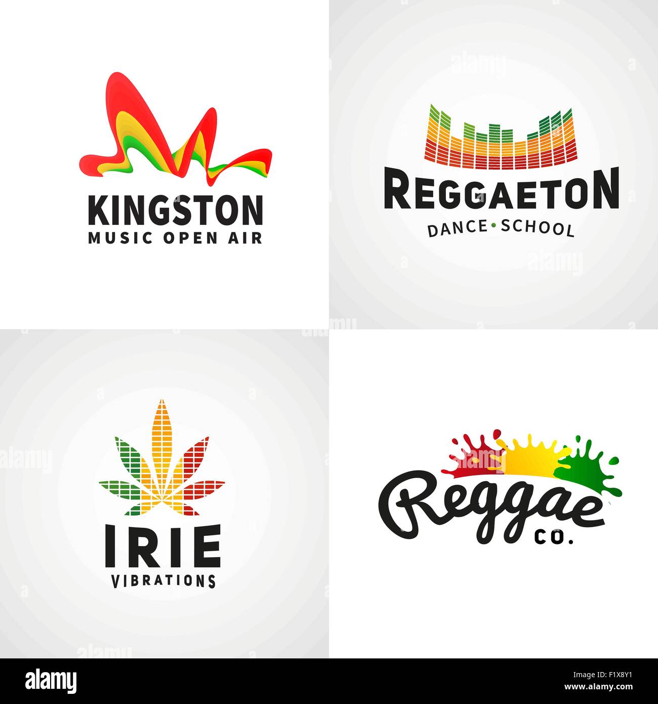 Reggae music equalizer logo emblem hi-res stock photography and images ...
