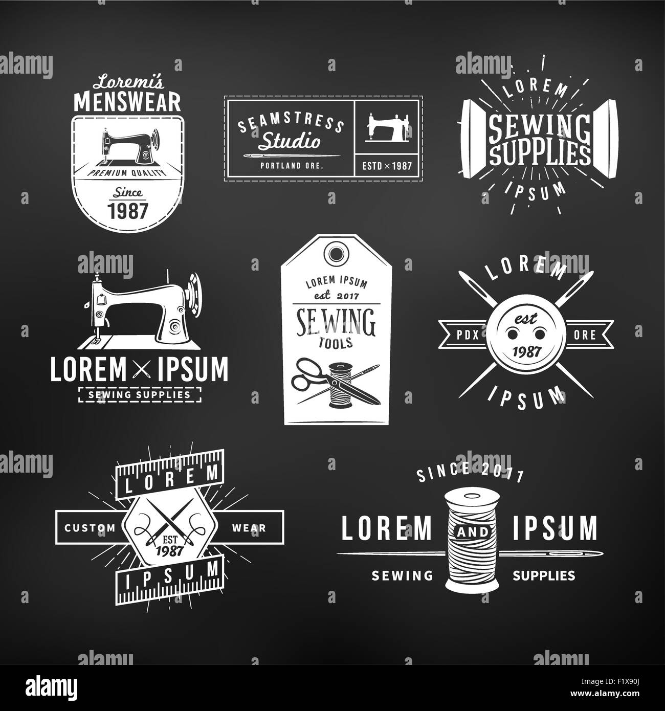 Needle tailor handicraft Black and White Stock Photos & Images - Alamy