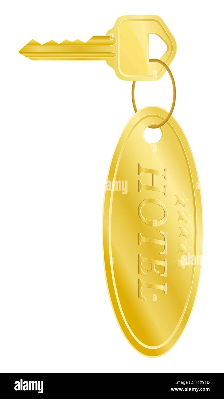 key hotel door lock vector illustration isolated on white background ...