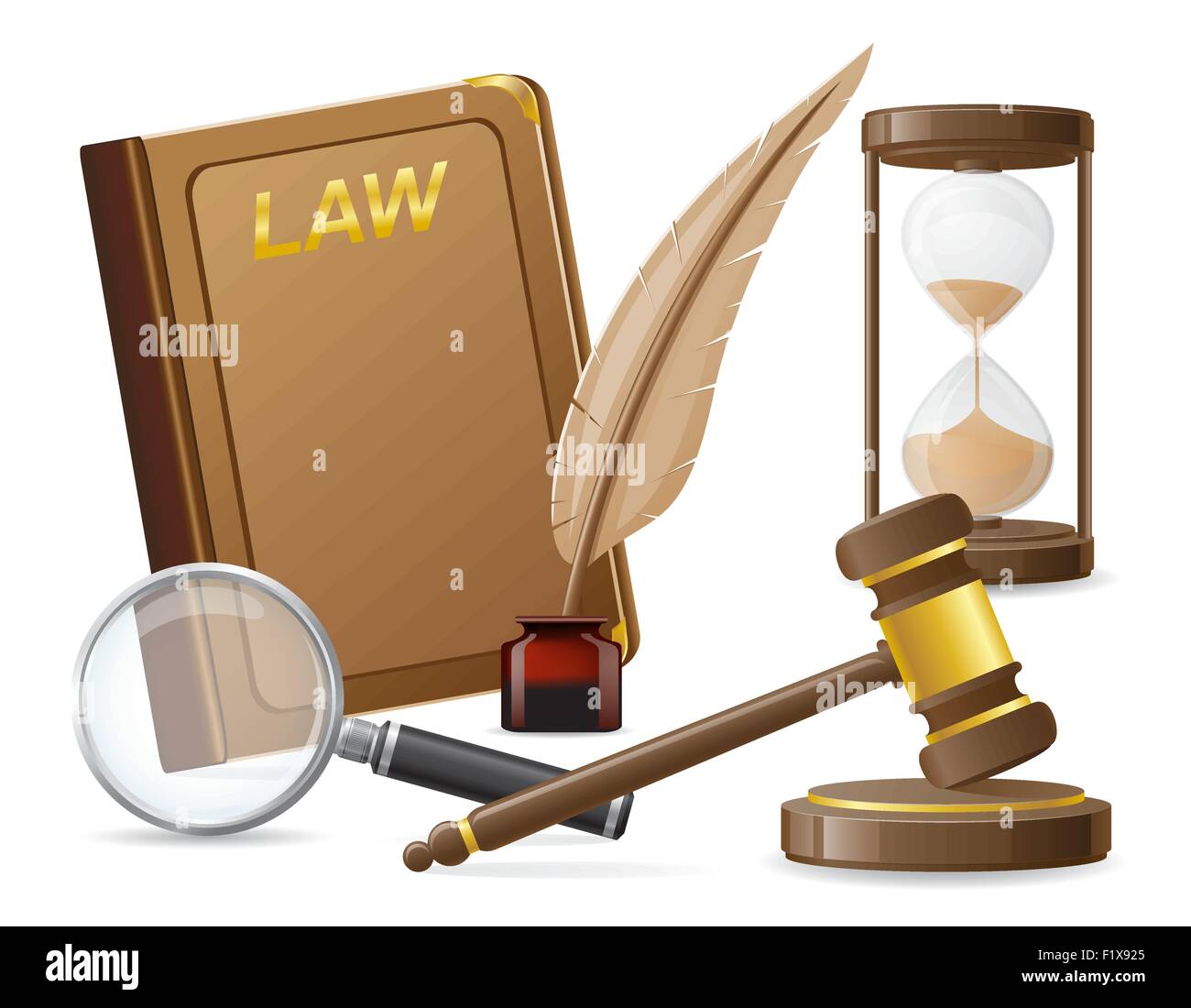 law icons vector illustration isolated on white background Stock Vector ...