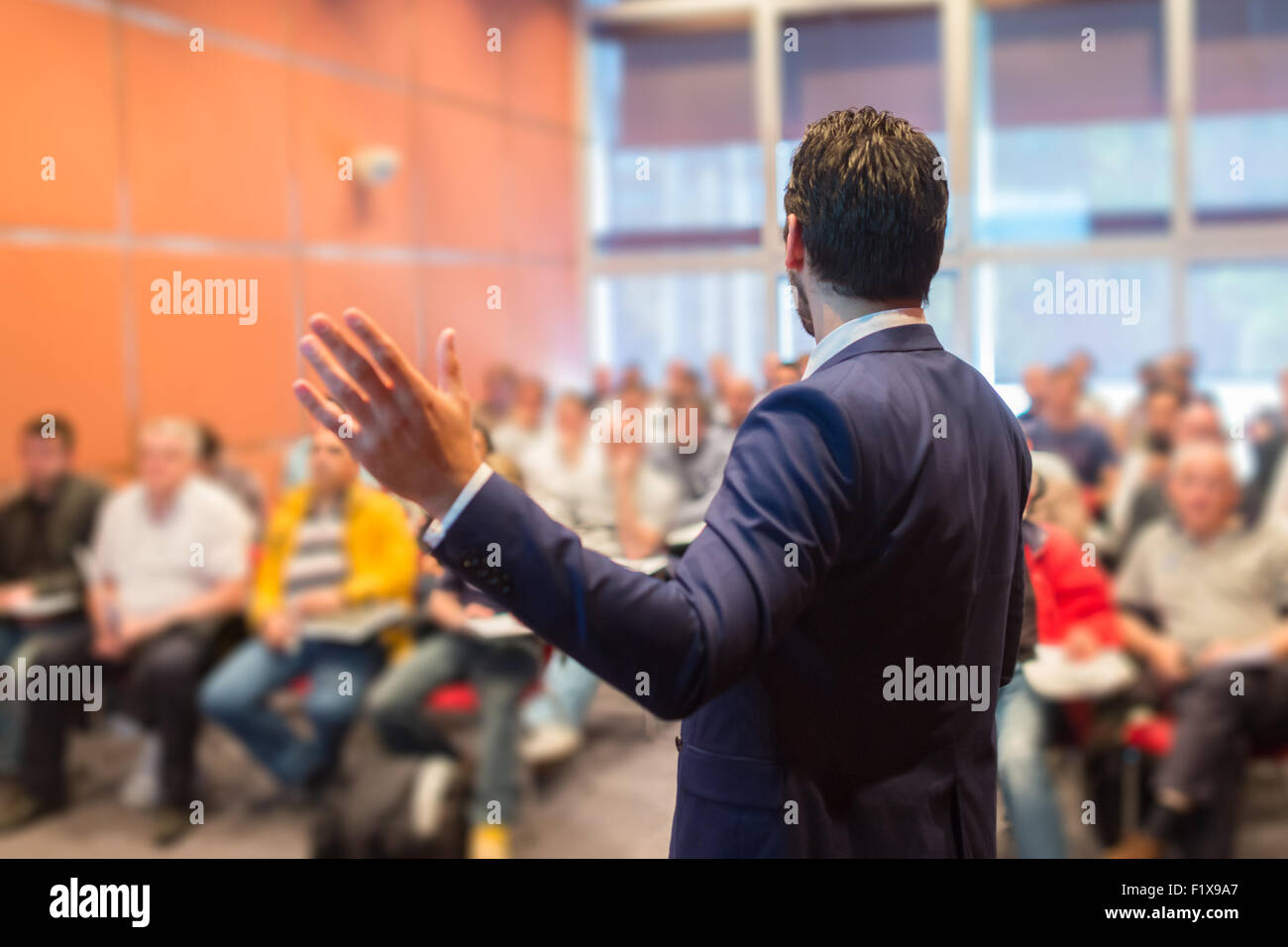Speaker at Business Conference and Presentation Stock Photo - Alamy