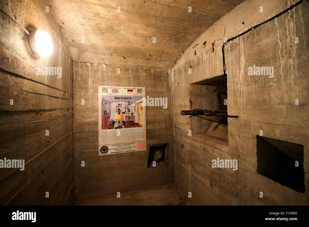 Tunnel under the former Schloss Fuerstenstein (Ksiaz castle) in the ...