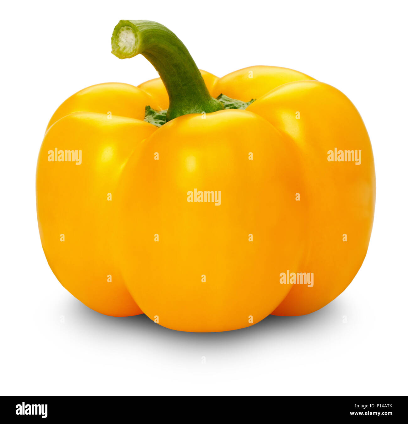 yellow paprika isolated on the white background Stock Photo - Alamy