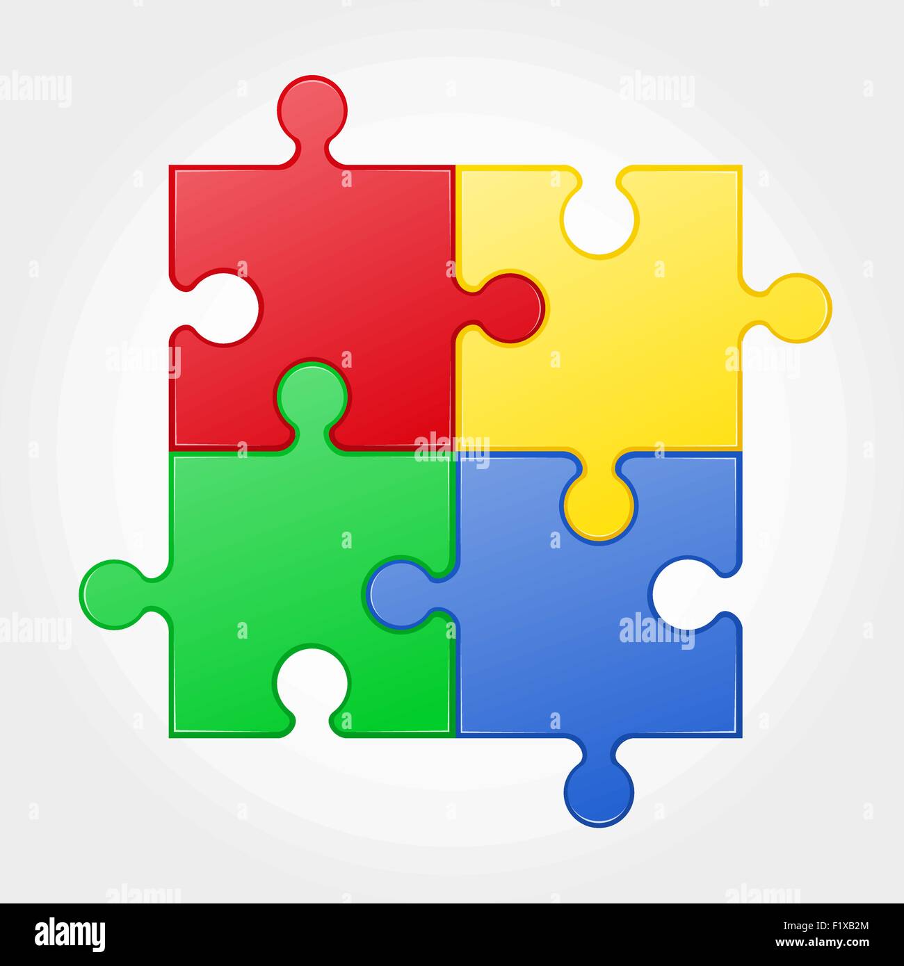 square puzzle vector illustration isolated on white background Stock ...