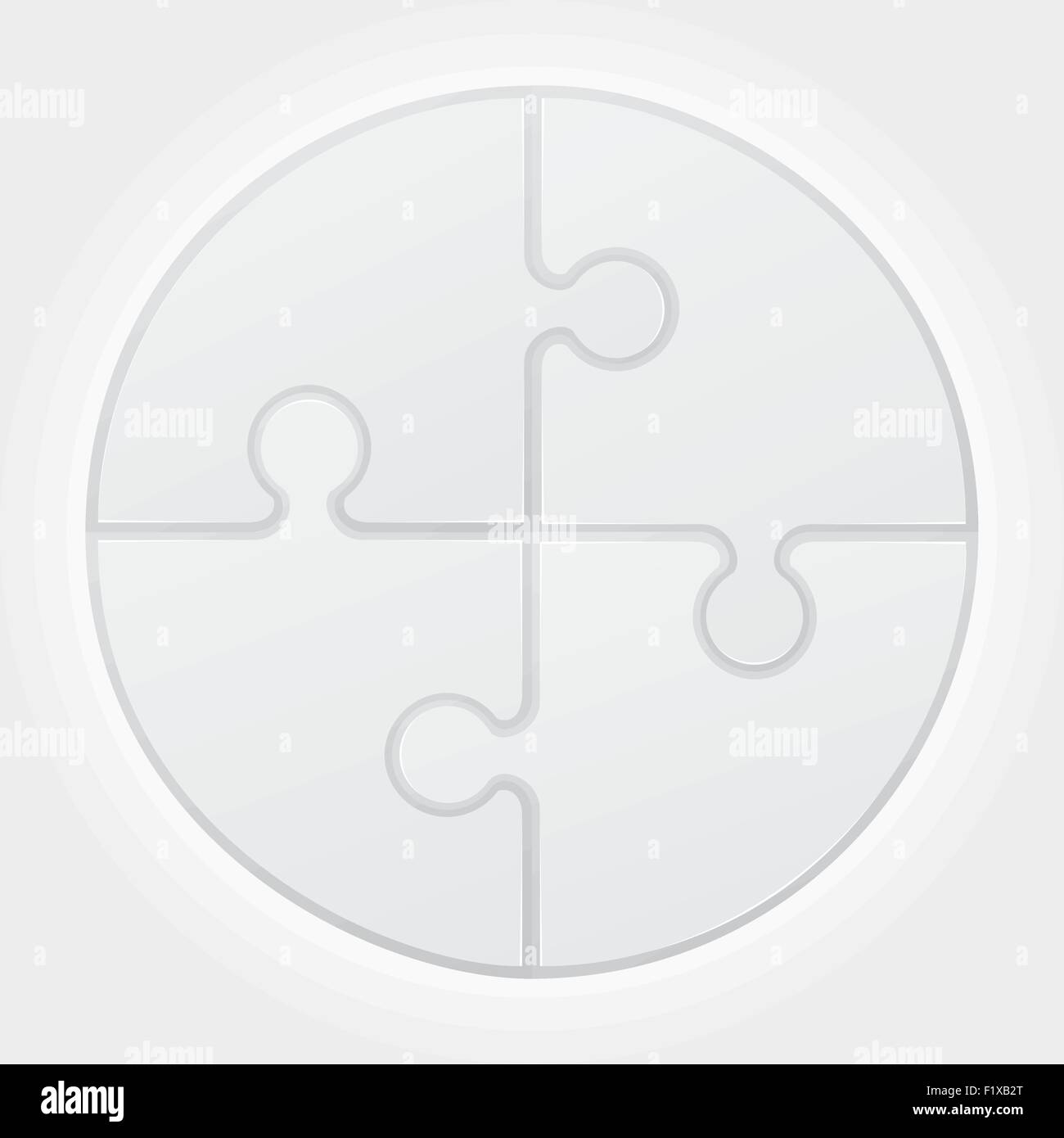 round puzzle vector illustration isolated on white background Stock ...