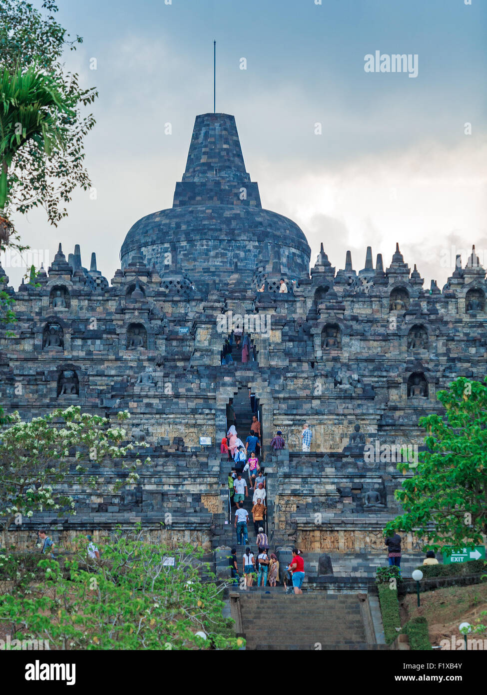 Borobudur Buddhist temple with Stone Carving, Magelang, Java, Indonesia ...