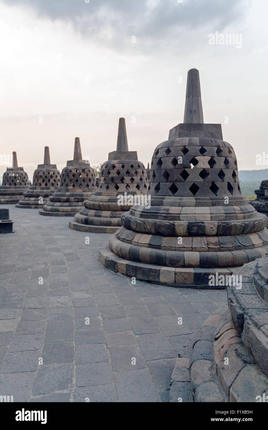 Borobudur Buddhist temple with Stone Carving, Magelang, Java, Indonesia ...