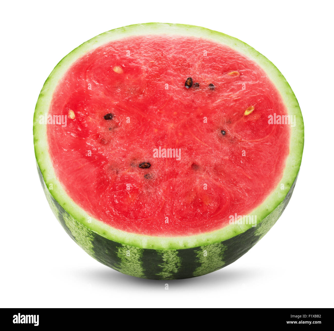 half of watermelon isolated on the white background Stock Photo - Alamy