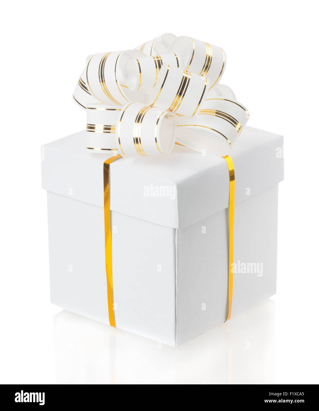 box ribbon bow isolated on white background Stock Photo - Alamy