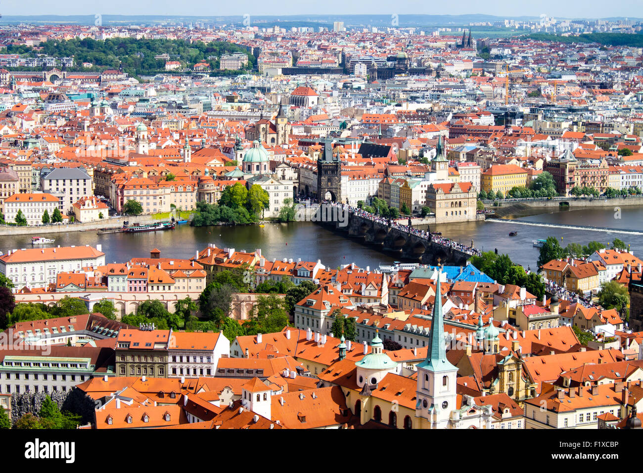 Cityscape in Prague, capital of Czech Republic Stock Photo - Alamy